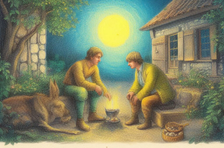 Dos amigos: Una fábula de Jean de La Fontaine